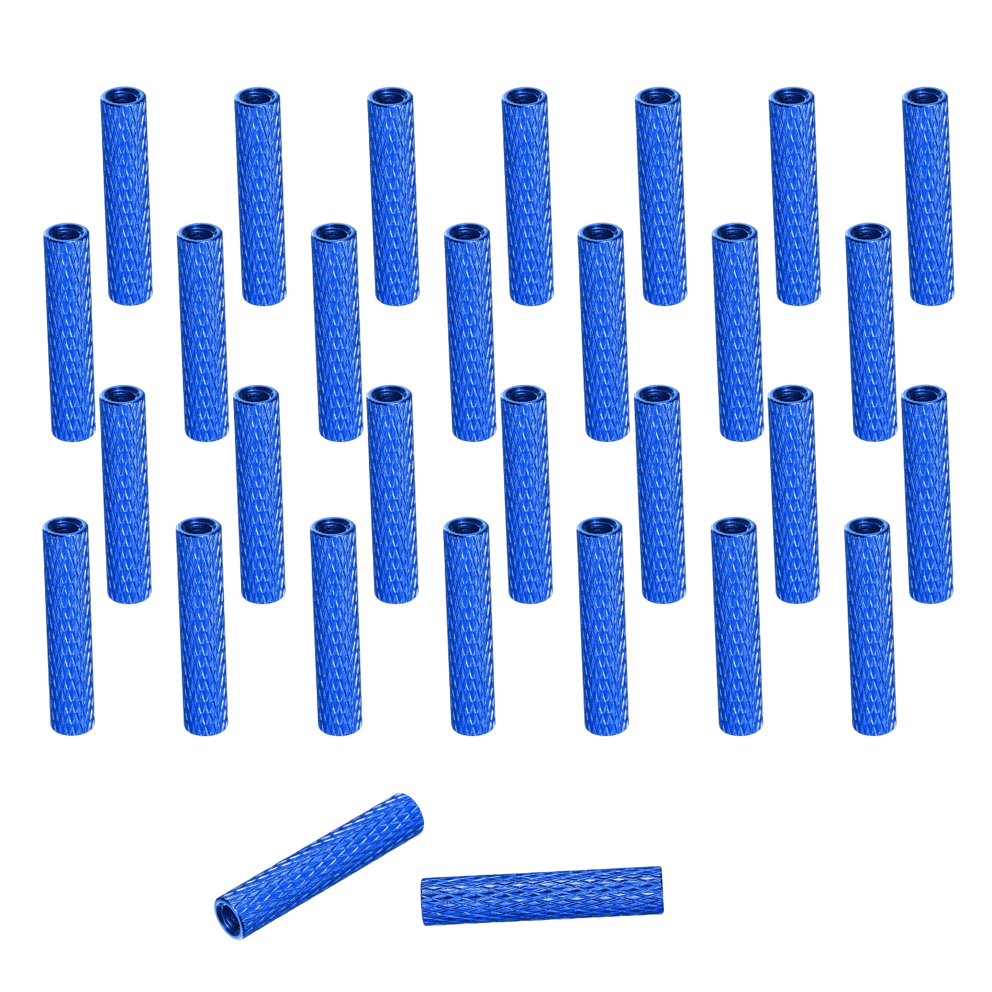 30 Pcs M3 x 25mm Knurled Aluminum Standoff Mesh Spacer Column for FPV ...