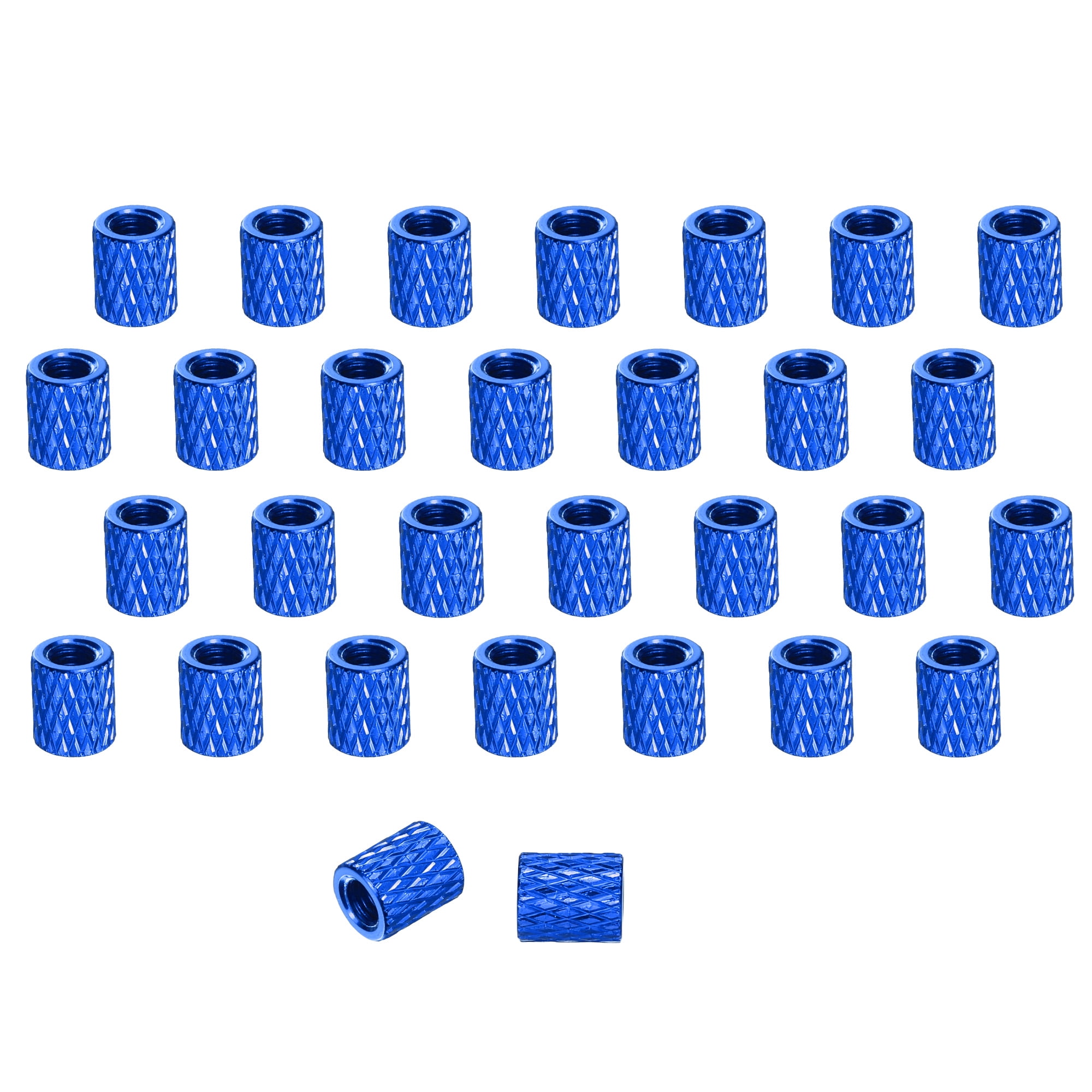 30 Pcs M3 x 6mm Knurled Aluminum Standoff Mesh Spacer Column for FPV ...