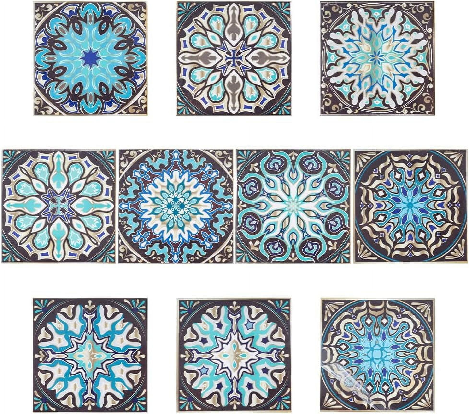 30 Pcs Mandala Tile Stickers Waterproof Removable Tiles Sticker Self ...