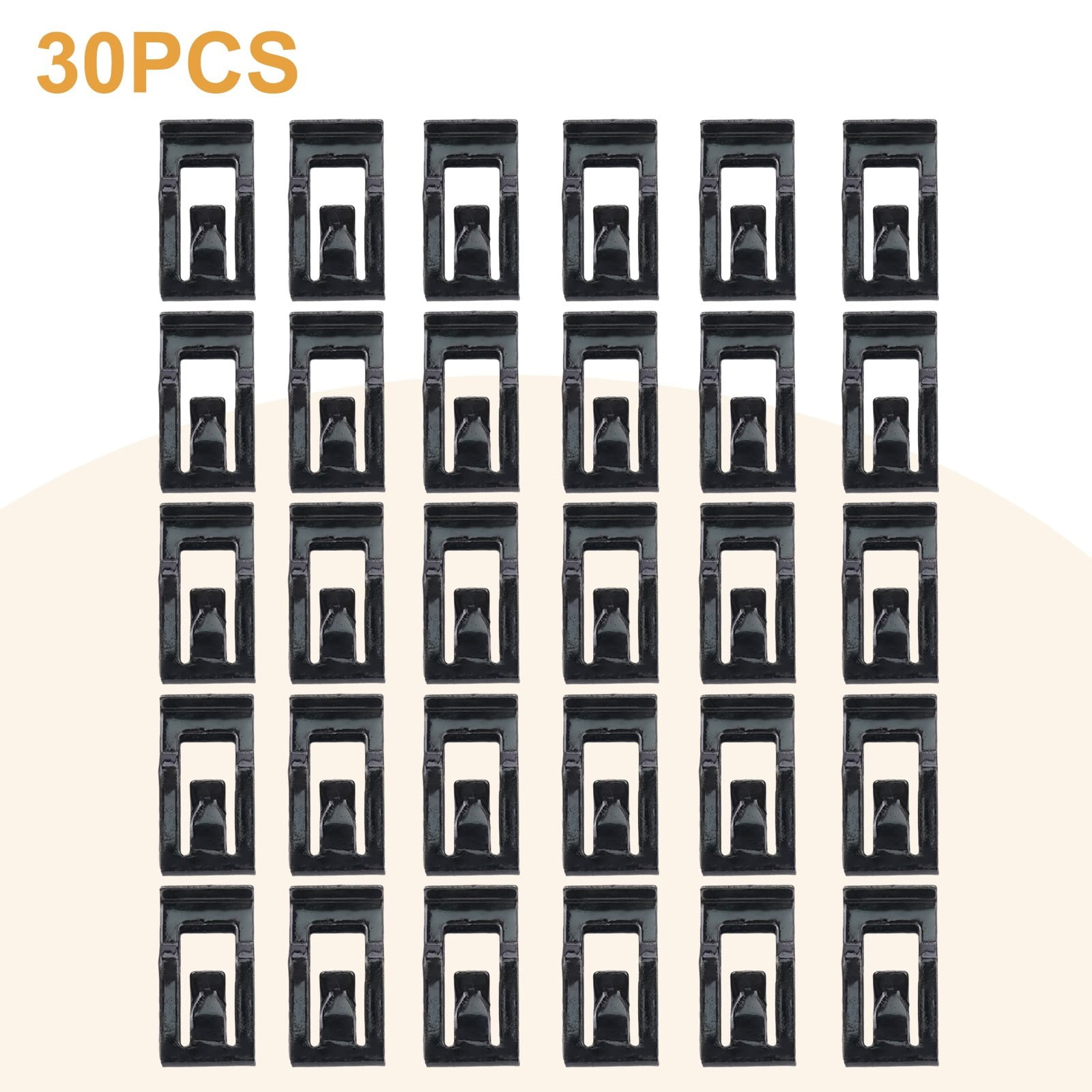 30 Pcs Metal Car Dashboard Trim Retainer Clips Black Fasteners for ...