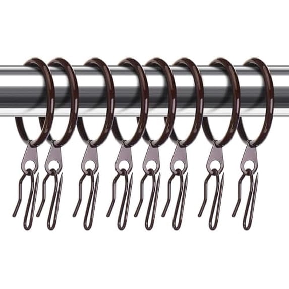 30 Pcs Metal Drapery Curtain Rings 0.98/1.26/1.65 inch Interior ...
