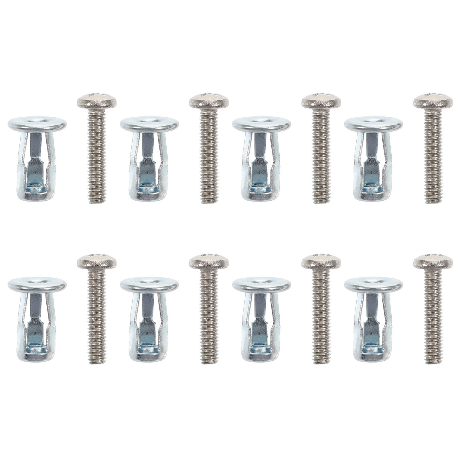 30 Pcs Metal Hollow Door Anchor Threaded Screw Nuts Fasteners Petal ...