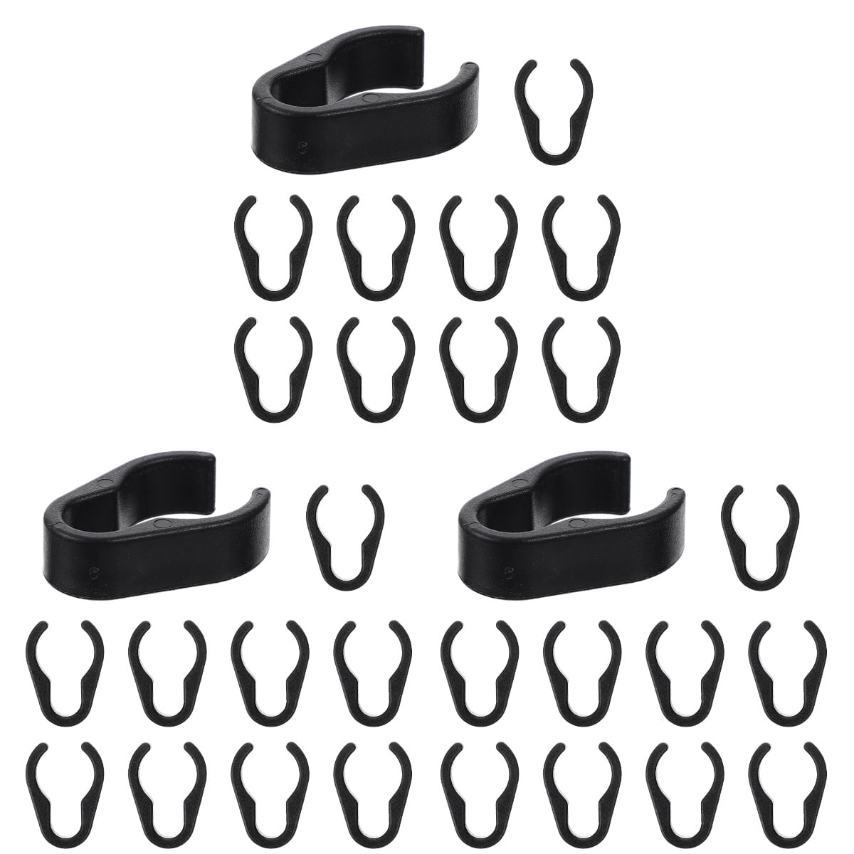 30 Pcs Microphone Clip Thread Holder Cable Plastic Clamp Flexible Abs ...
