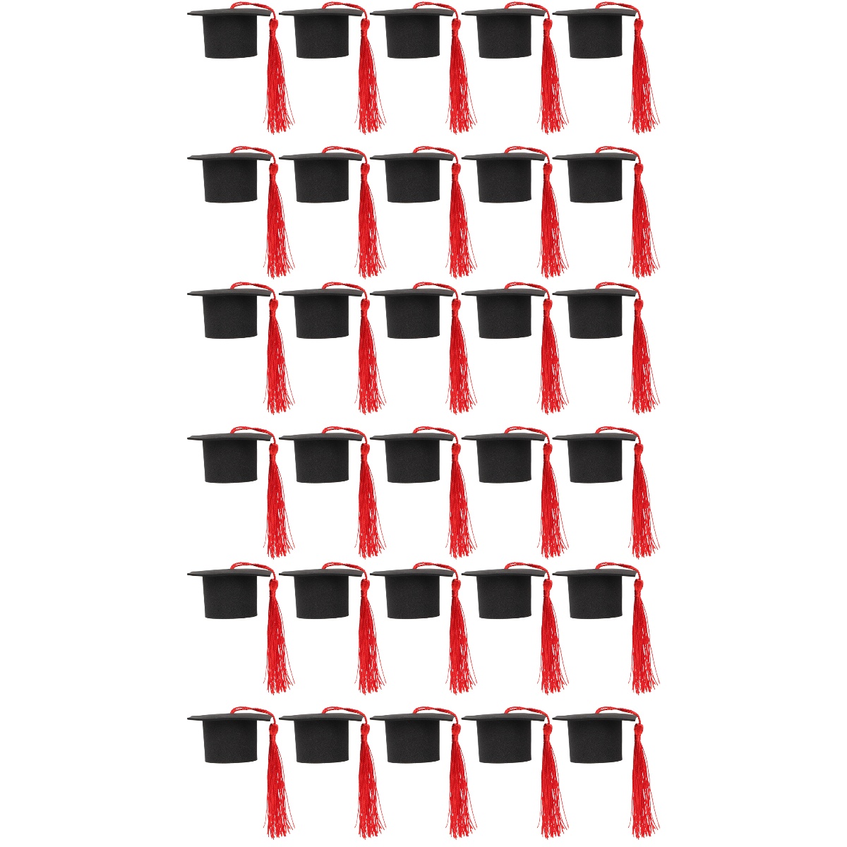 30 Pcs Mini Bachelor Hat Happy Birthday Sign Mini Doctoral Caps Mini ...