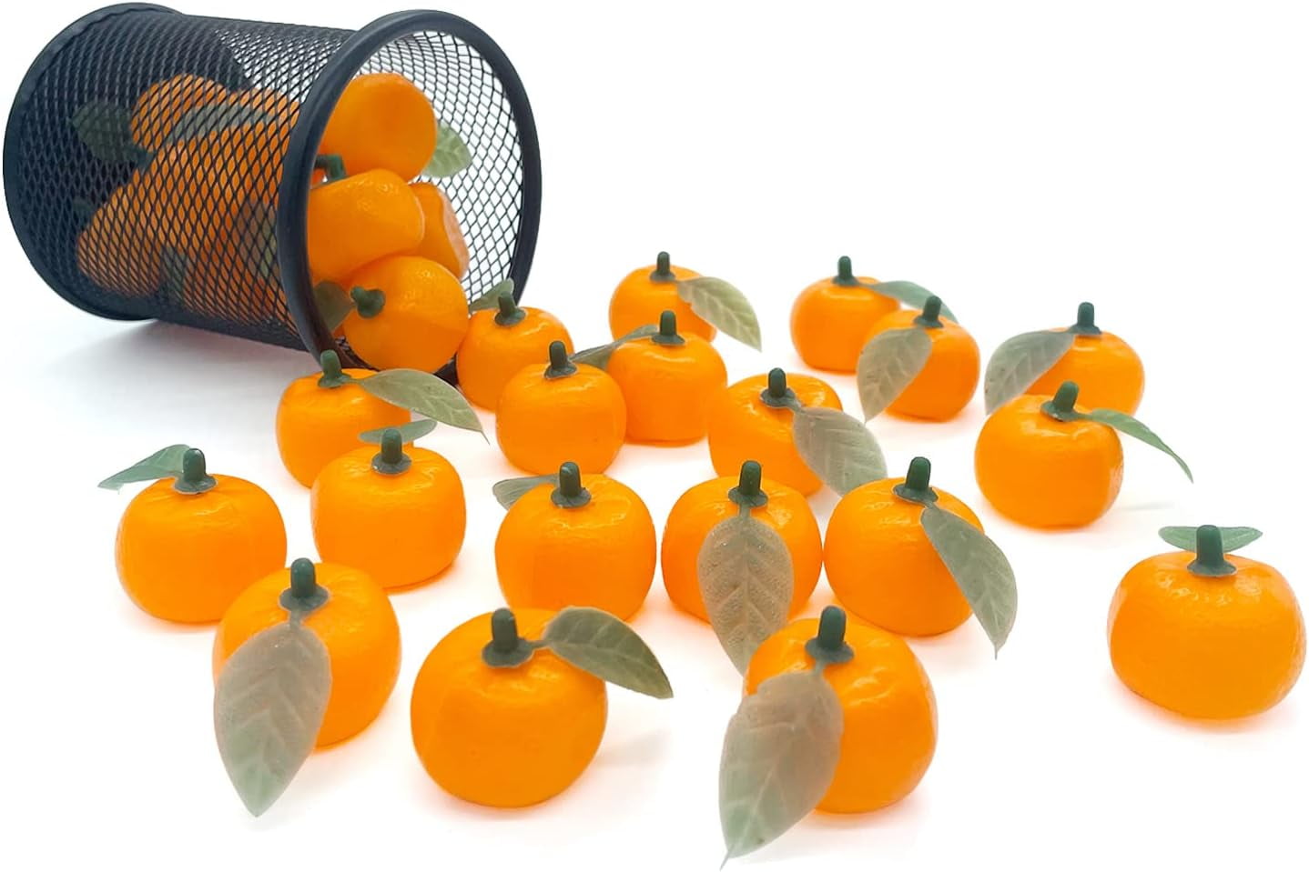 30 Pcs Mini Fake Fruits, Artificial Plastic Oranges Fruits Party ...