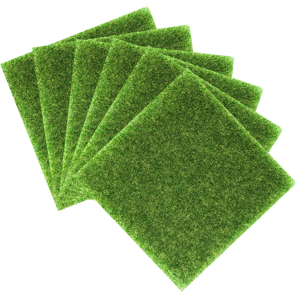 Eease 30 Pcs Decorative Grass Mats Wear-resistant Fake Grasses Compact ...