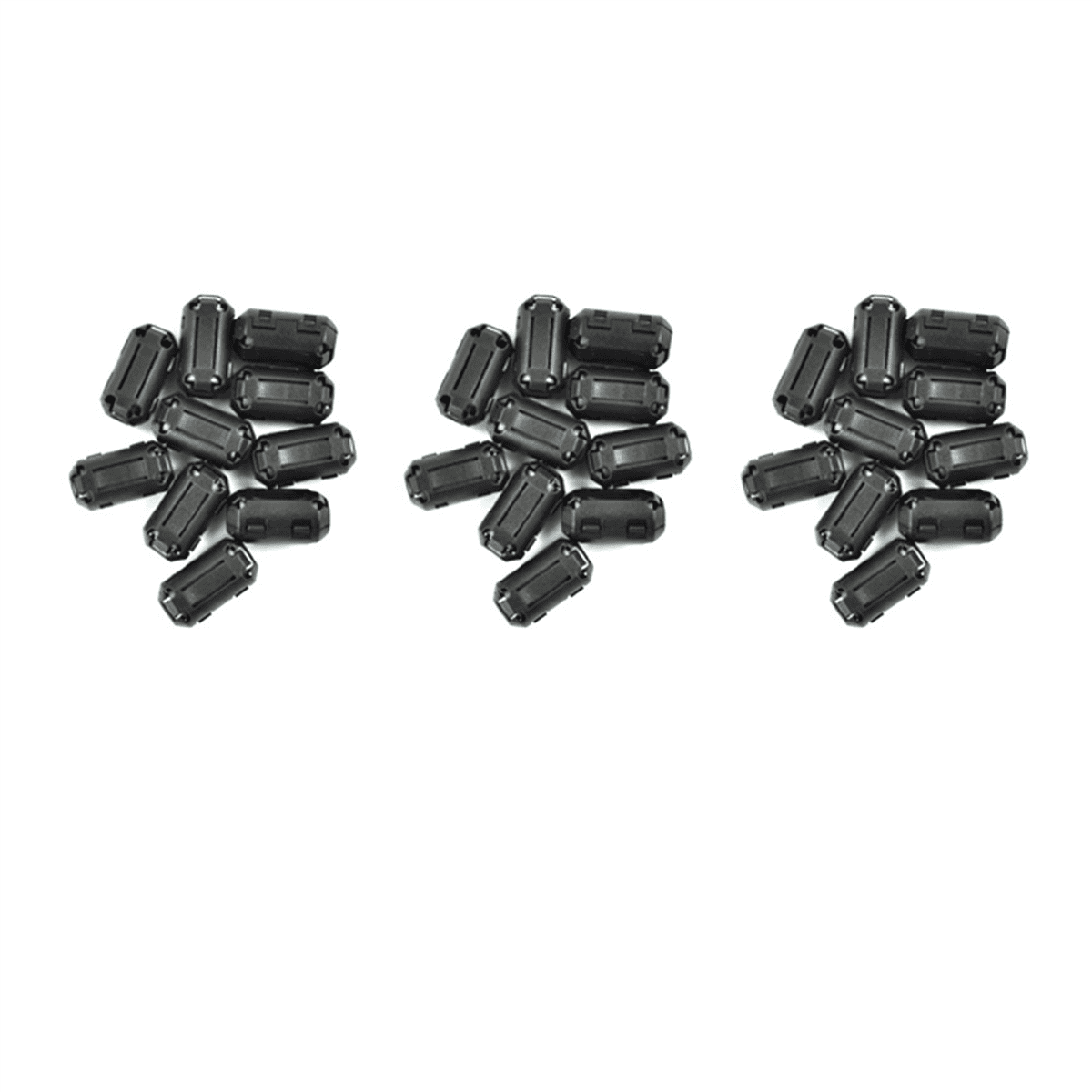 30 Pcs Movable 7mm Inner Diameter Black Ferrite Core Ring Cable Clip ...