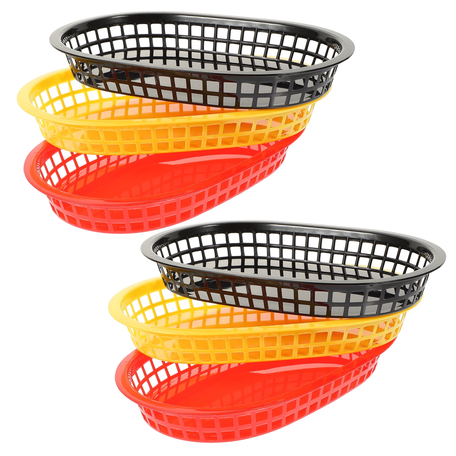 30 Pcs Multi-function Fruit Baskets Kitchen Food Baskets Plastic Bread ...
