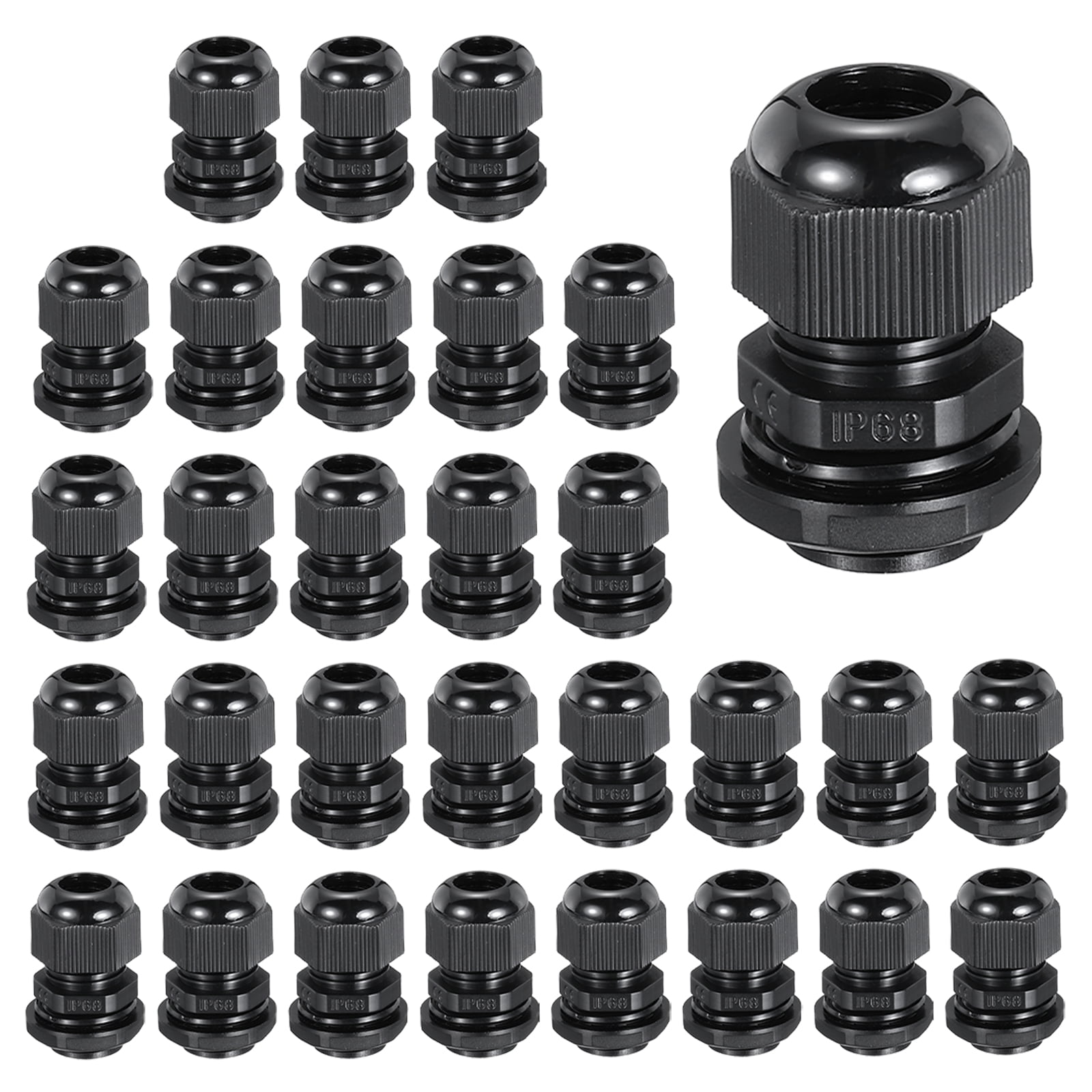 30 Pcs NPT1/2" Cable Glands 6-12mm Connectors with Dual Seals Anti ...