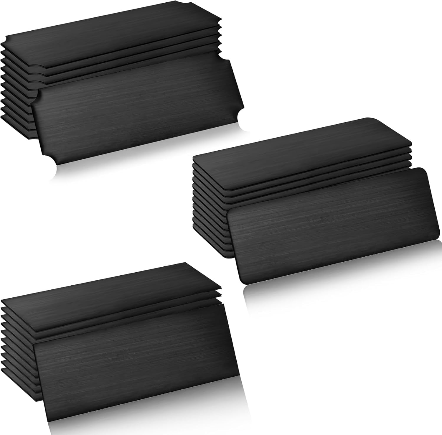 30 Pcs Name Plates Laser Engraved Brushed Stainless Steel Plate ...