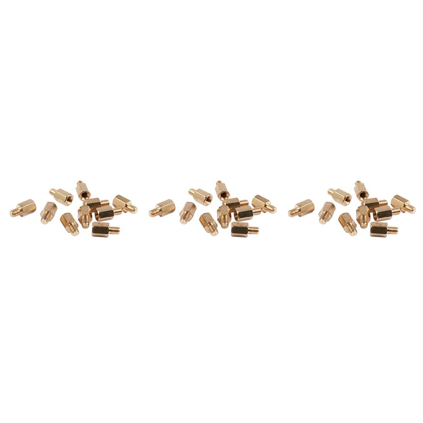30 Pcs PC PCB Motherboard Brass Standoff Hexagonal Spacer M3 6+4mm ...