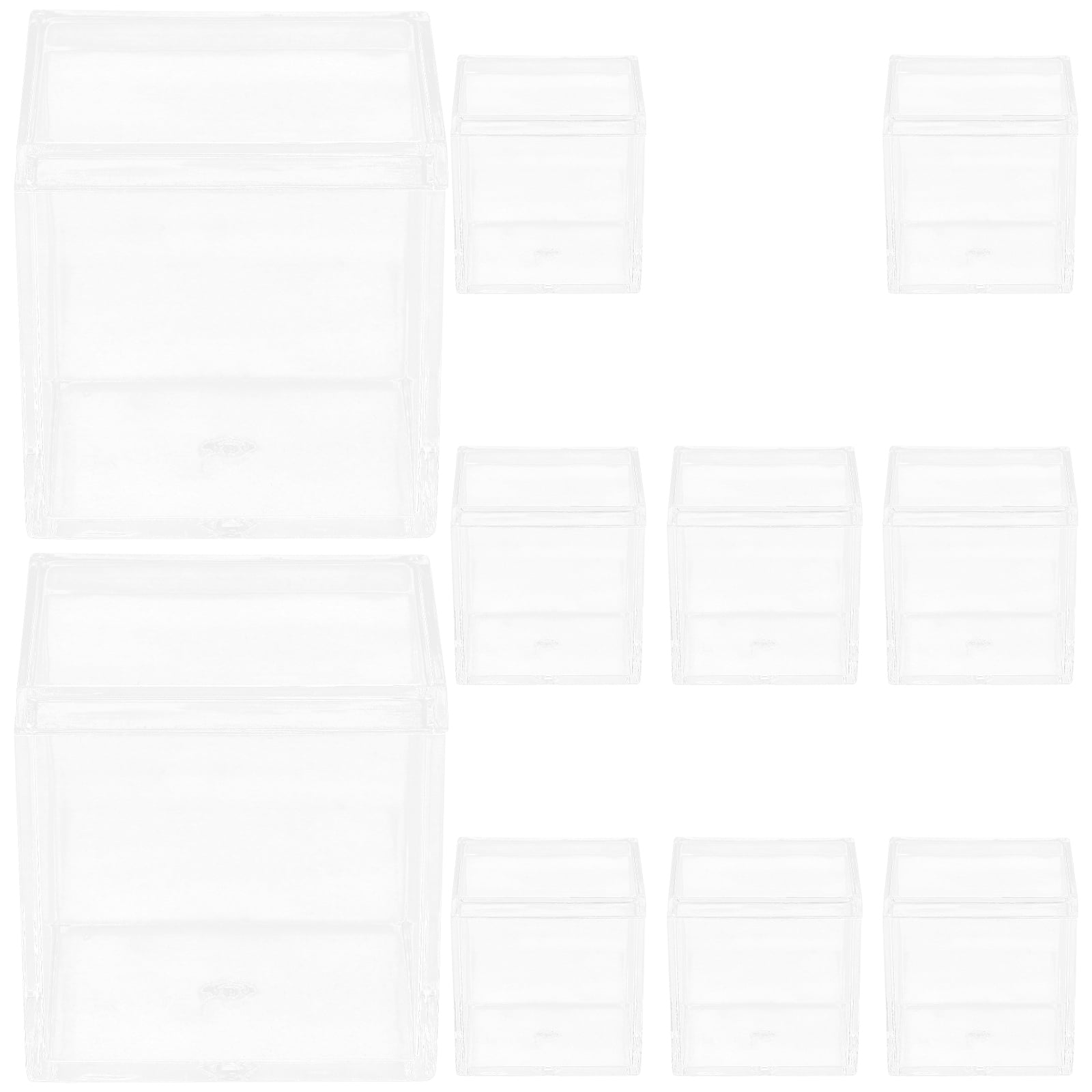 30 Pcs Packing Box Acrylic Cookie Boxes Sugar Cube Container Containers ...