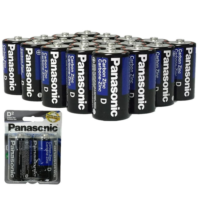 30 Pcs Panasonic D Size Battery Carbon Zinc Battery Super Heavy Duty Power 1.5v - Walmart.com