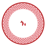 30 Pcs Paper Plates Disposable, 10 inch Red Horse Round Dinner Plates ...