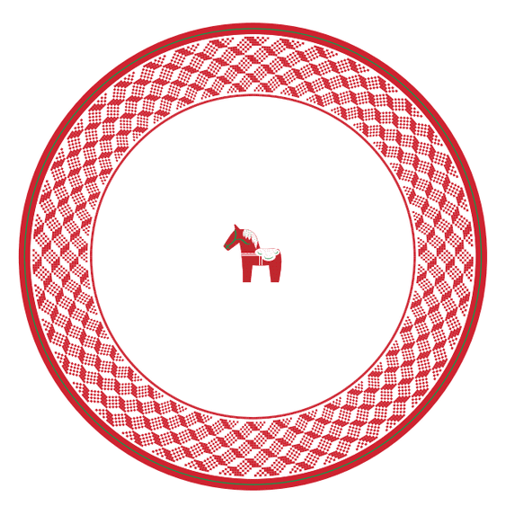 30 Pcs Paper Plates Disposable, 10 inch Red Horse Round Dinner Plates ...