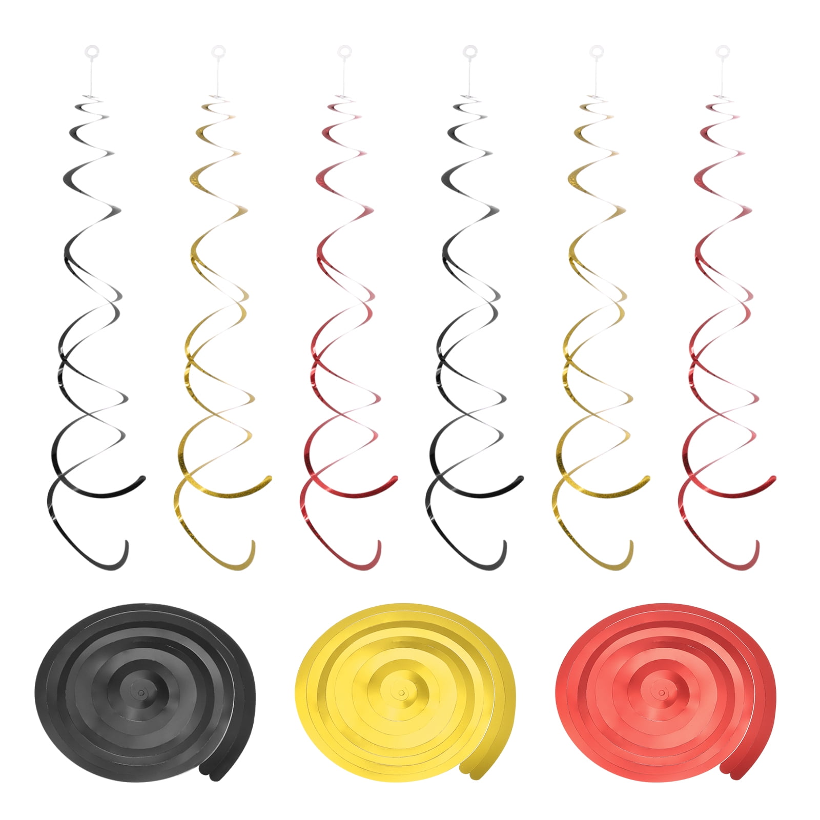 30 Pcs Party Hanging Swirls Double Strip Streamer Ceiling Decorations ...