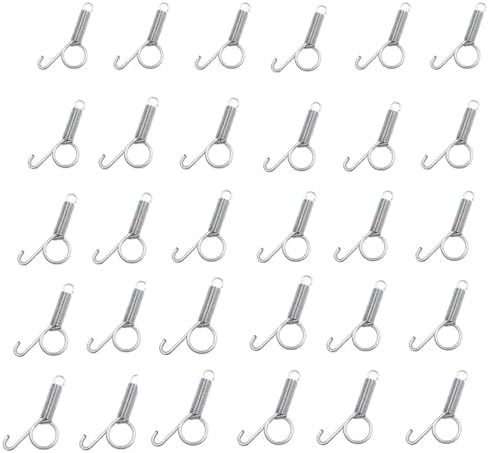 30 Pcs Pet Cage Door Latch Spring Hook Quail Cage Clips for Wire Cages ...