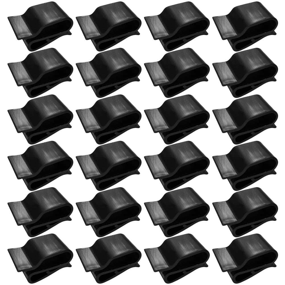 Raindrops Black ABS Solar Panel Cable Clips for Wire Management ...