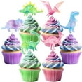 30 Pcs Pink Dinosaur Cupcake Toppers Pink Dinosaur Party Decorations 30-pcs-pink-dinosaur-cupcake-toppers-pink-dinosaur-party-decorations
