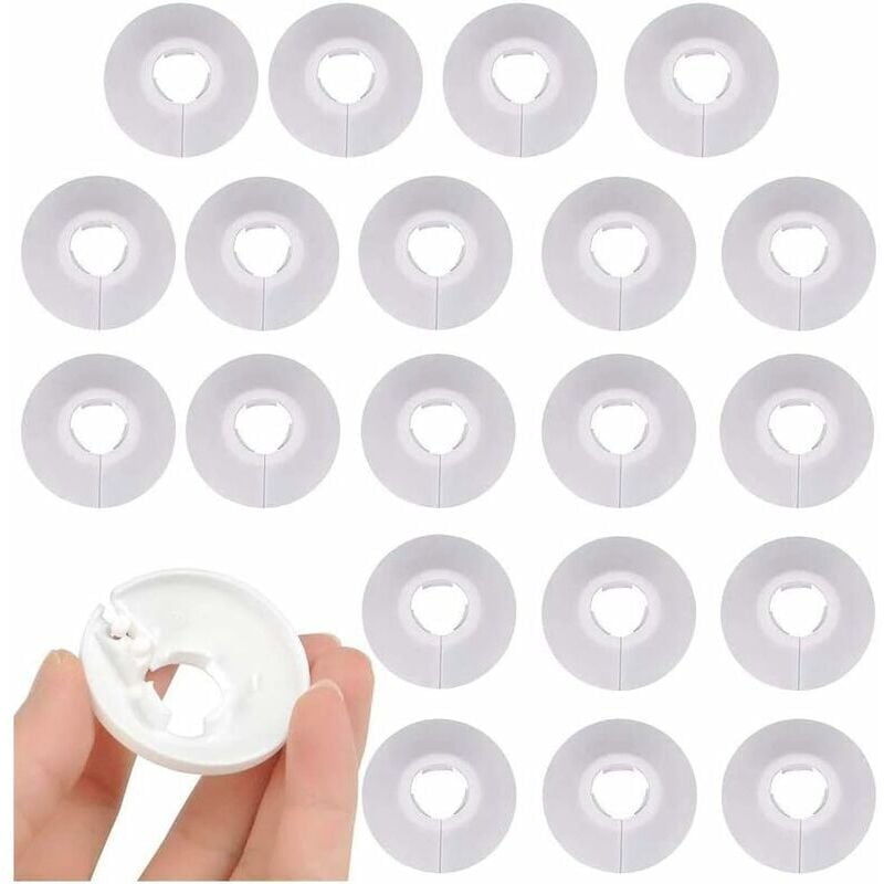 30 Pcs Pipe Covers,Pipe Clamps Plastic Radiator Pipe Covers for Pipe ...