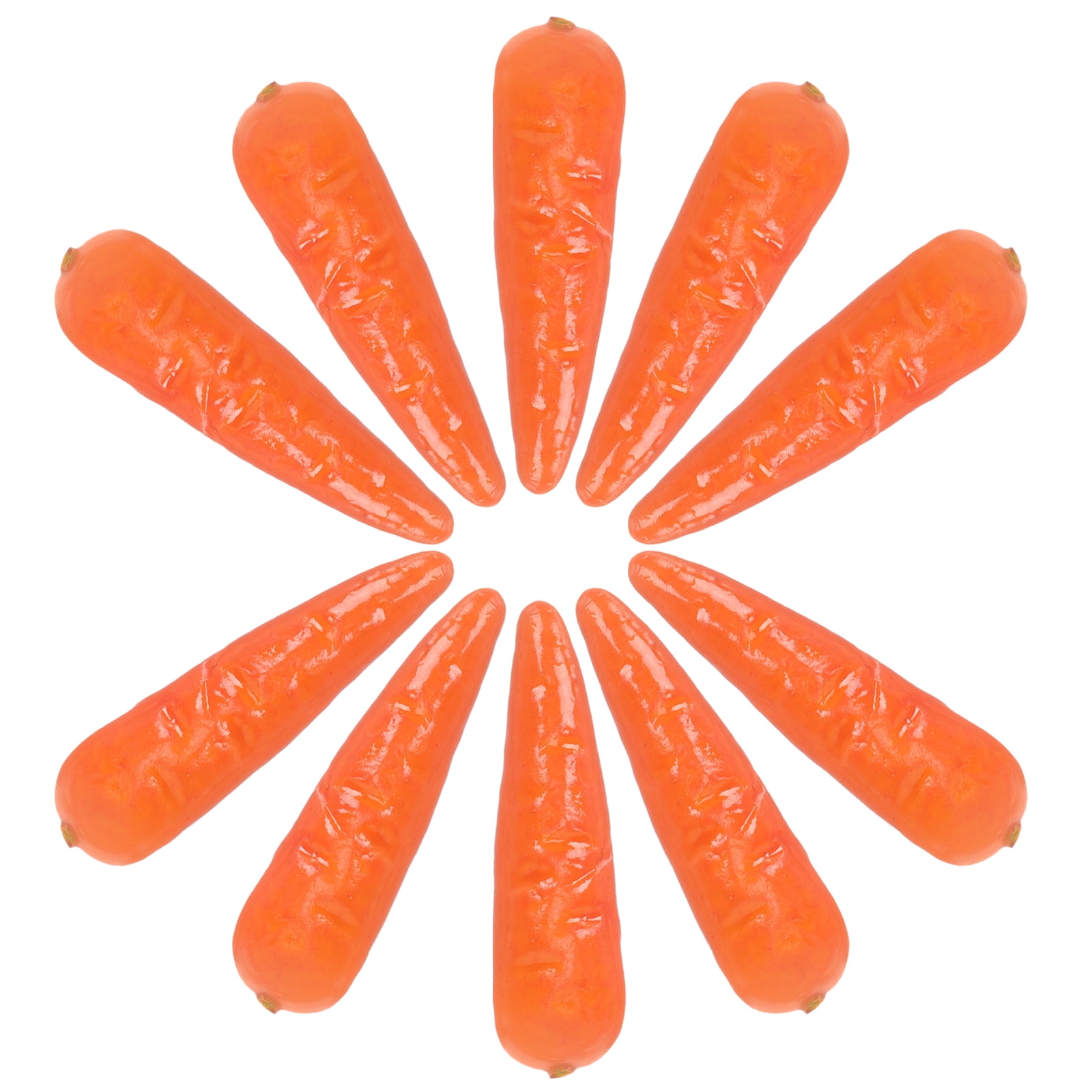 Orange Artificial Carrots for Decor Lifelike Foam Simulation Vegetable ...