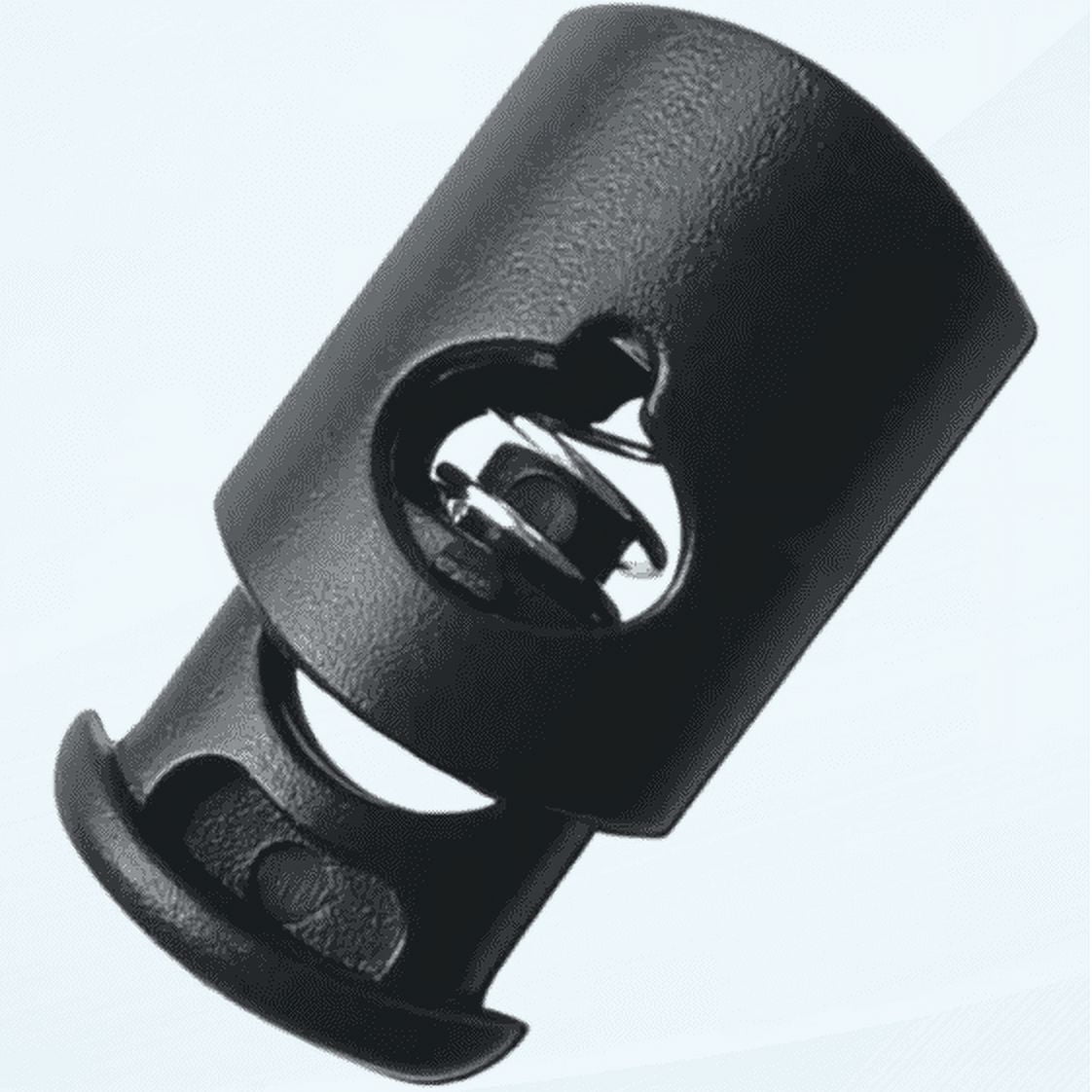 30 Pcs Plastic Drawstring Toggle Spring Stop Single Hole String Cord Locks For Lanyard Luggage