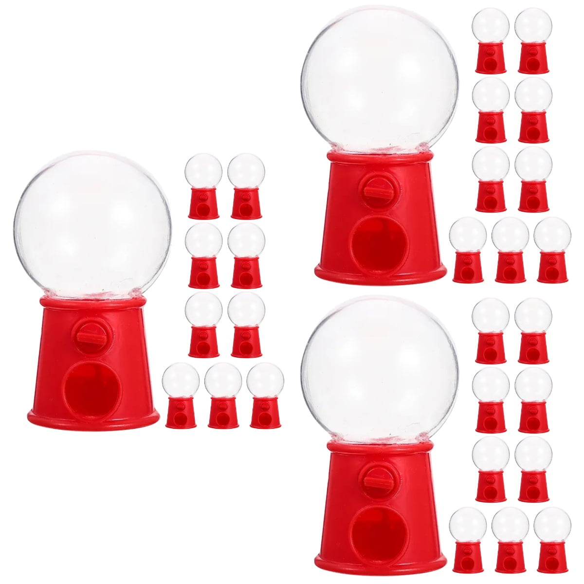 30 Pcs Plastic Gumball Machines Toys Mini Candy Dispenser Candy ...