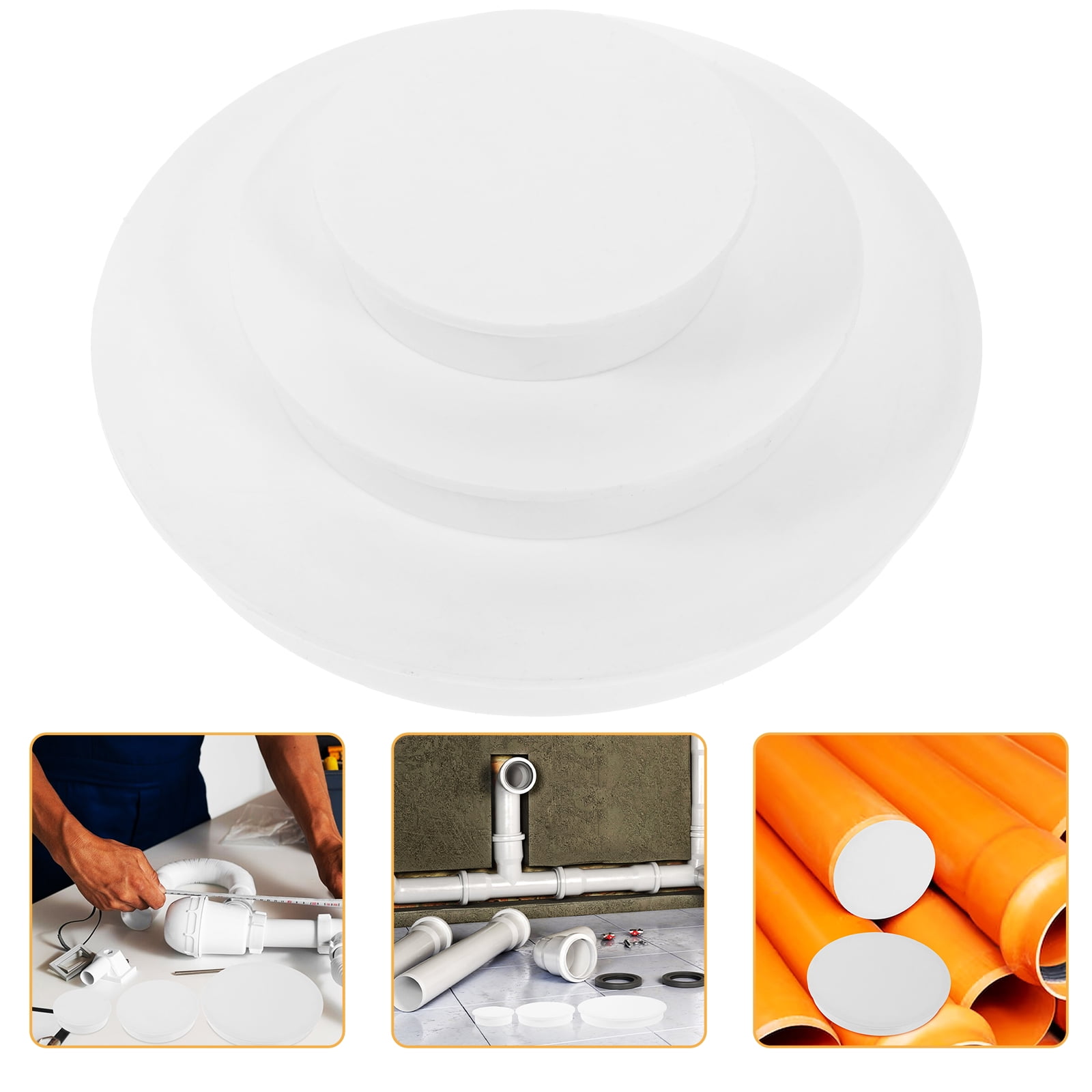 30 Pcs Plug Cap Stopper Plastic Adapter Downspout End Embedded Sleeve ...