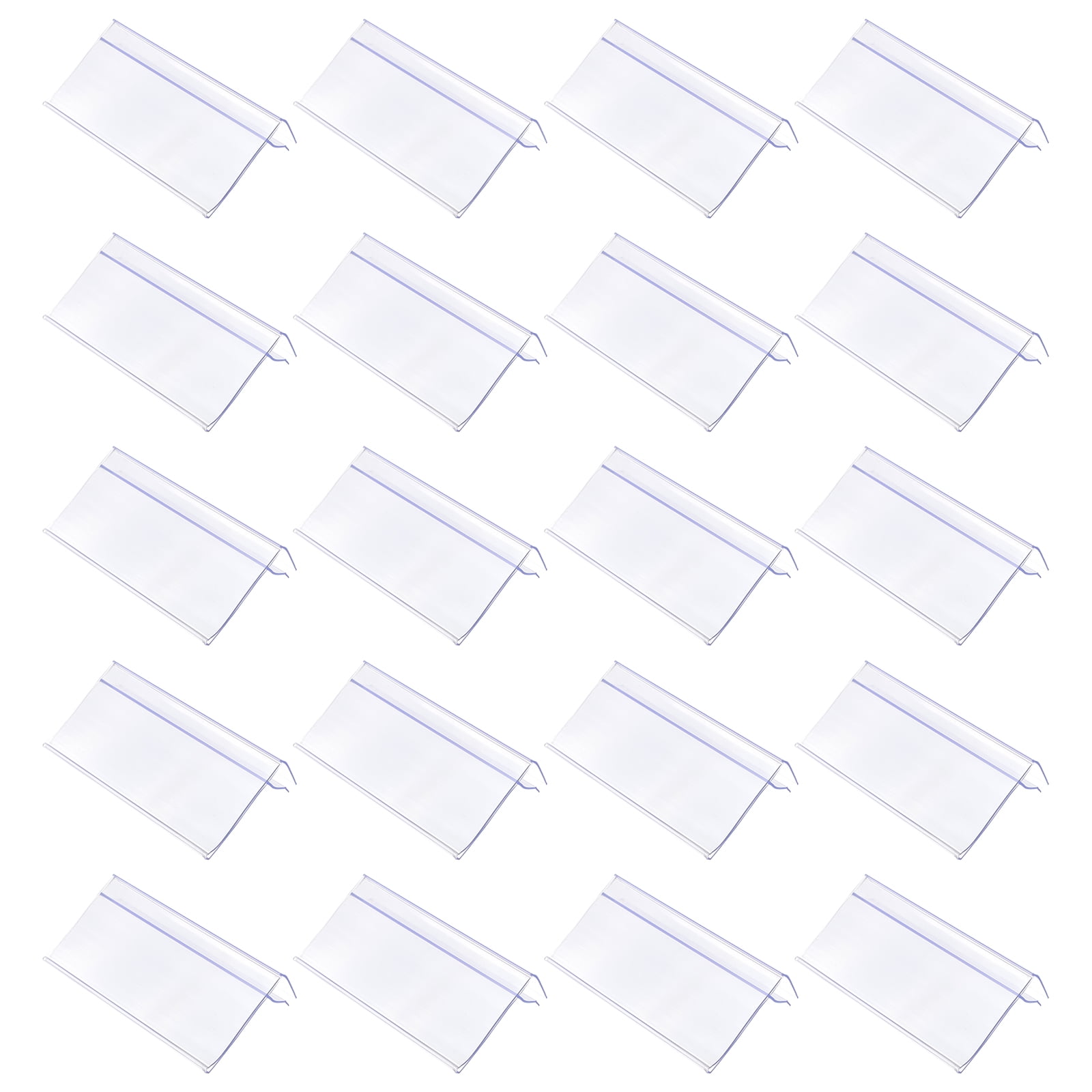 30 Pcs Price Tag Display Holder Retail Transparent Shelves Shelf ...