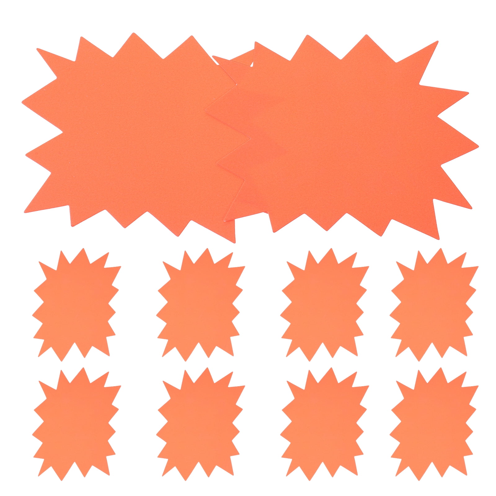 30 Pcs Price Tag Display Signs Bursts for Label Holder Orange - Walmart.com