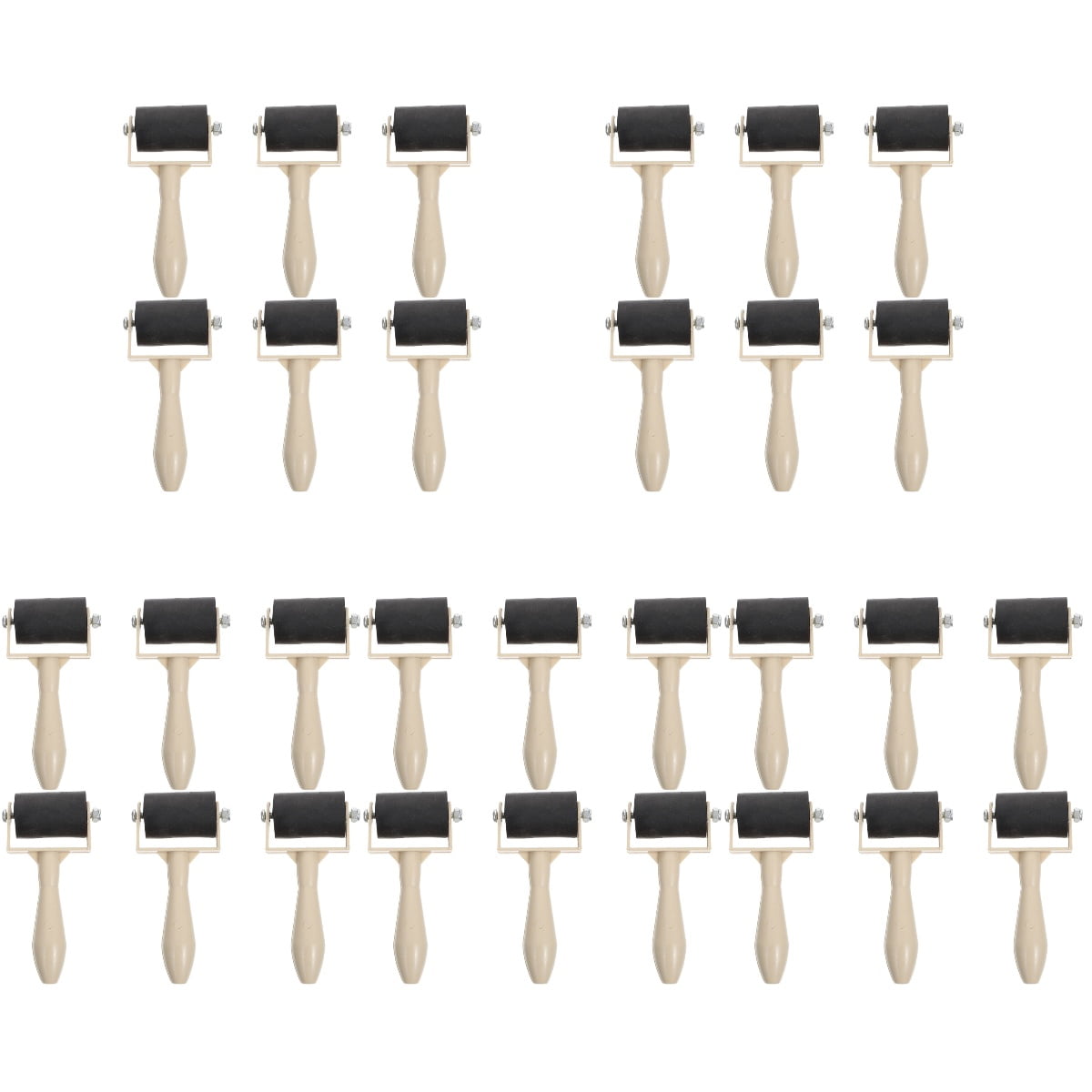 OHOIOLLA 30 Pcs Rubber Roller, Ink Roller Rollers For Crafting, Small ...