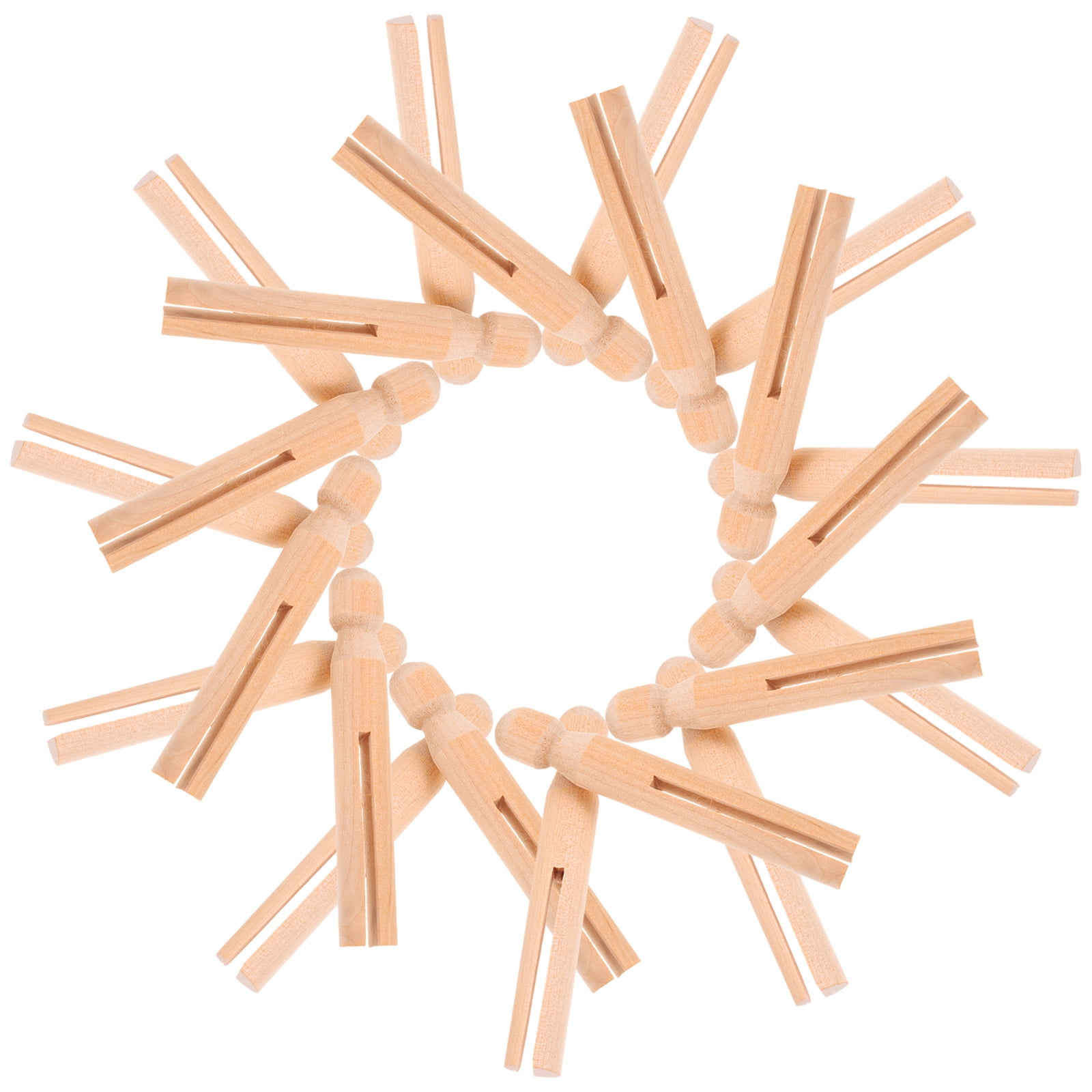 30 Pcs Puppets Children Toys Unfinished DIY Dolls DIY Puppet Blank Baby ...