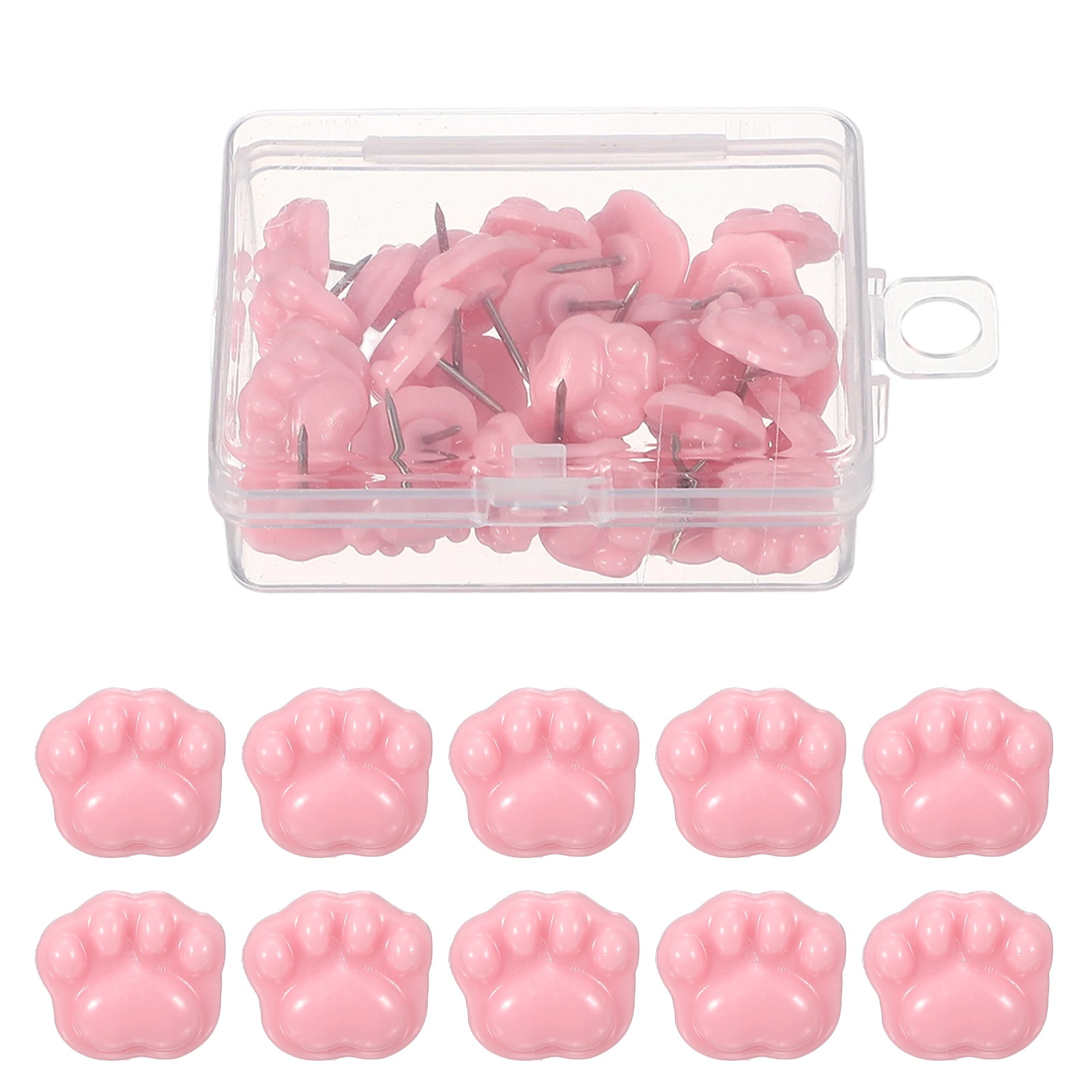 30 Pcs Push Pins for Bulletin Board, Cute Cat Paw Push Pin Decorative ...