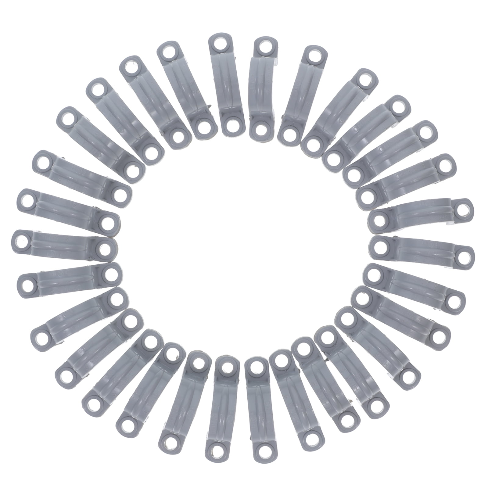 30 Pcs Pvc Pipe Strap Clips Fitting Repair Clamps Light Grey - Walmart.com