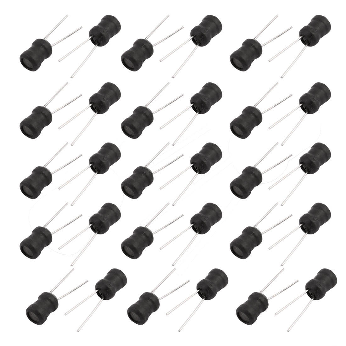 30 Pcs Radial Type Inductor Through Hole Mount Electronic 100mH 104K ...