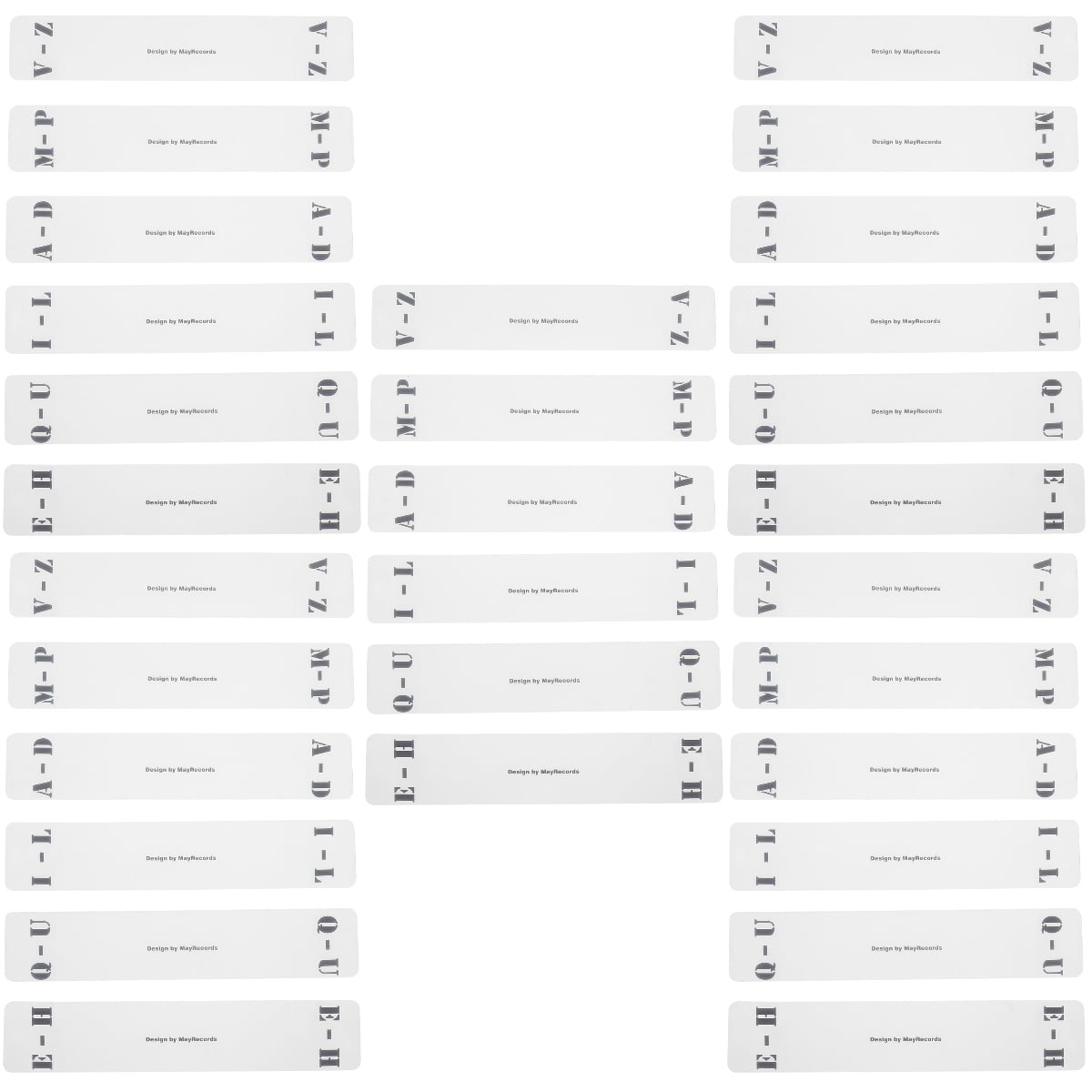 30 Pcs Record Sorting Card Index Cards CD Divider Card Card Dividers CD ...