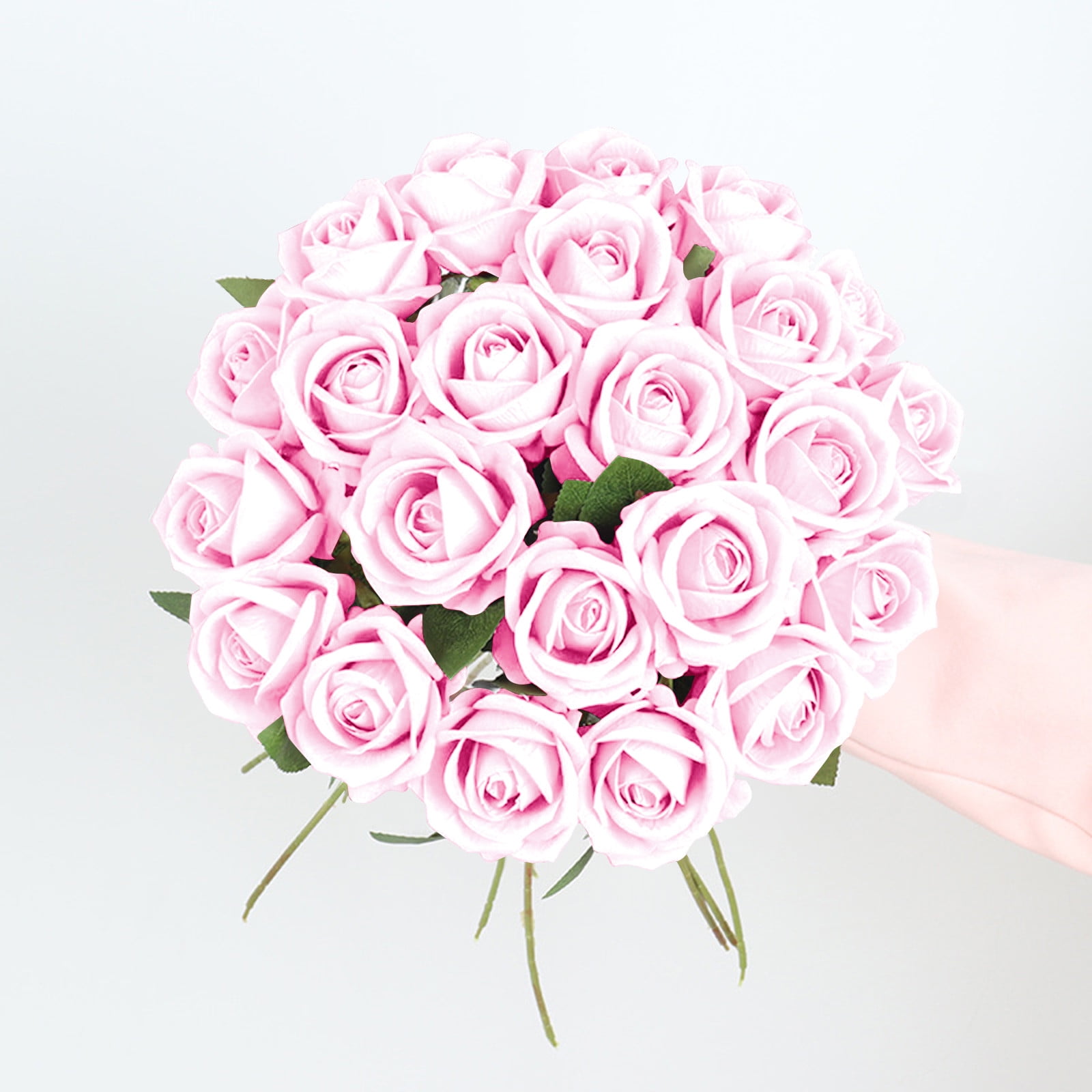 30 Pcs Red Roses Artificial Flowers Bulk, Dark Red Roses for ...