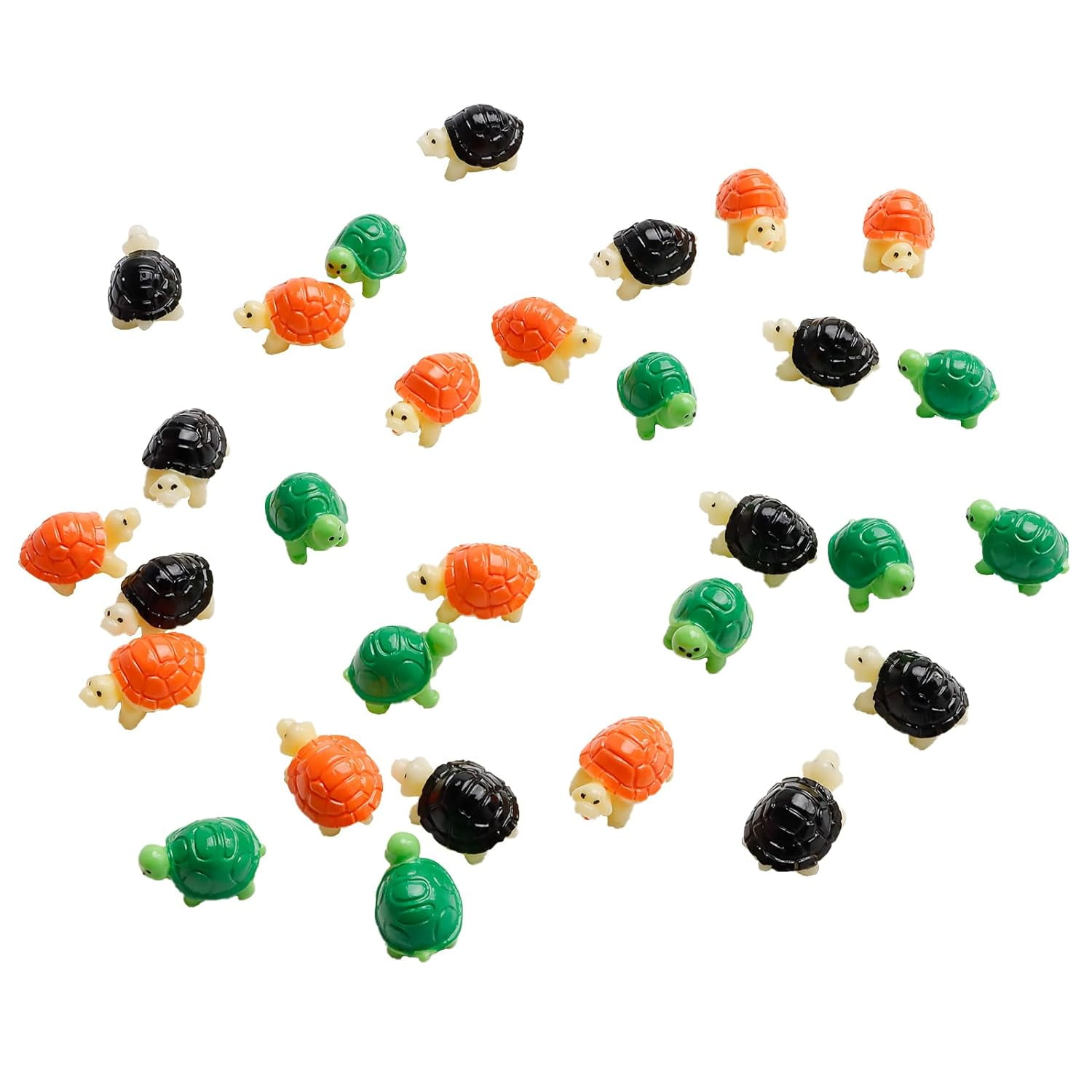 30 Pcs Resin Mini Turtles Miniature Turtle Statue Miniature Figurines ...