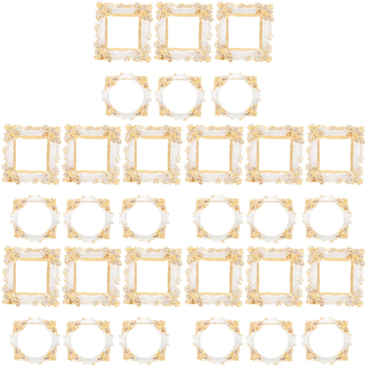 30 Pcs Retro Picture Frames Mini Vintage Photo Frames Vintage Picture ...