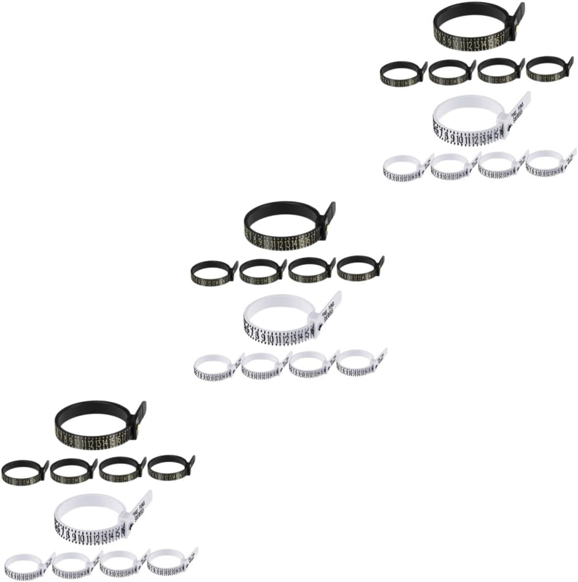 30 Pcs Ring Circumference Measurement Ring Size Guide Finger Size ...