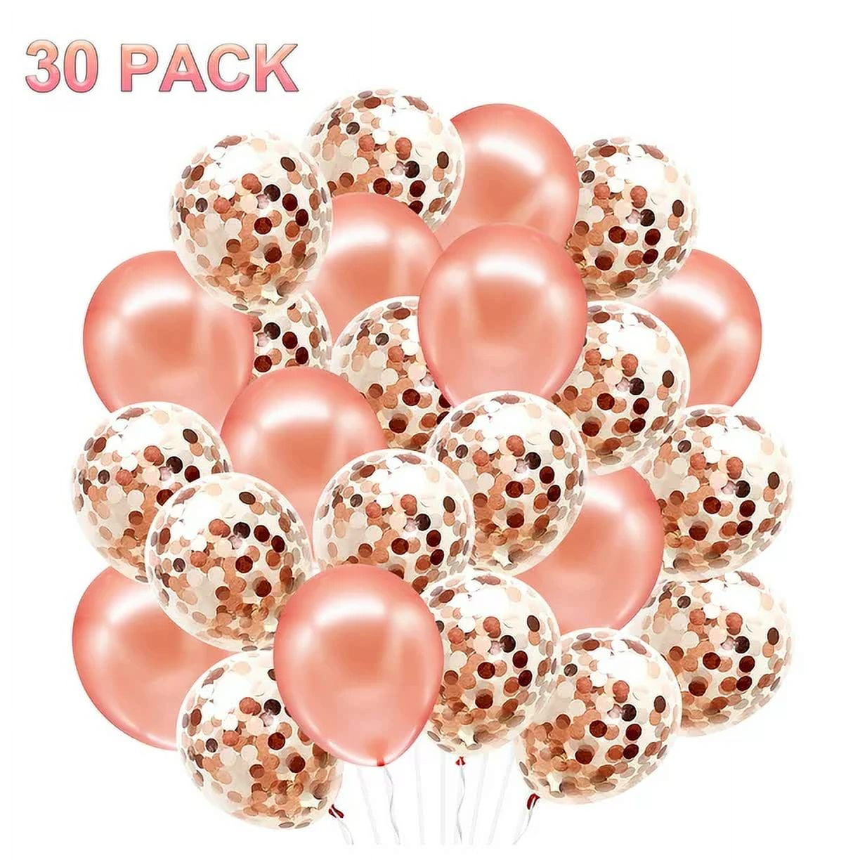 30 Pcs Rose Gold Birthday Party Decorations Set, Birthday Party ...