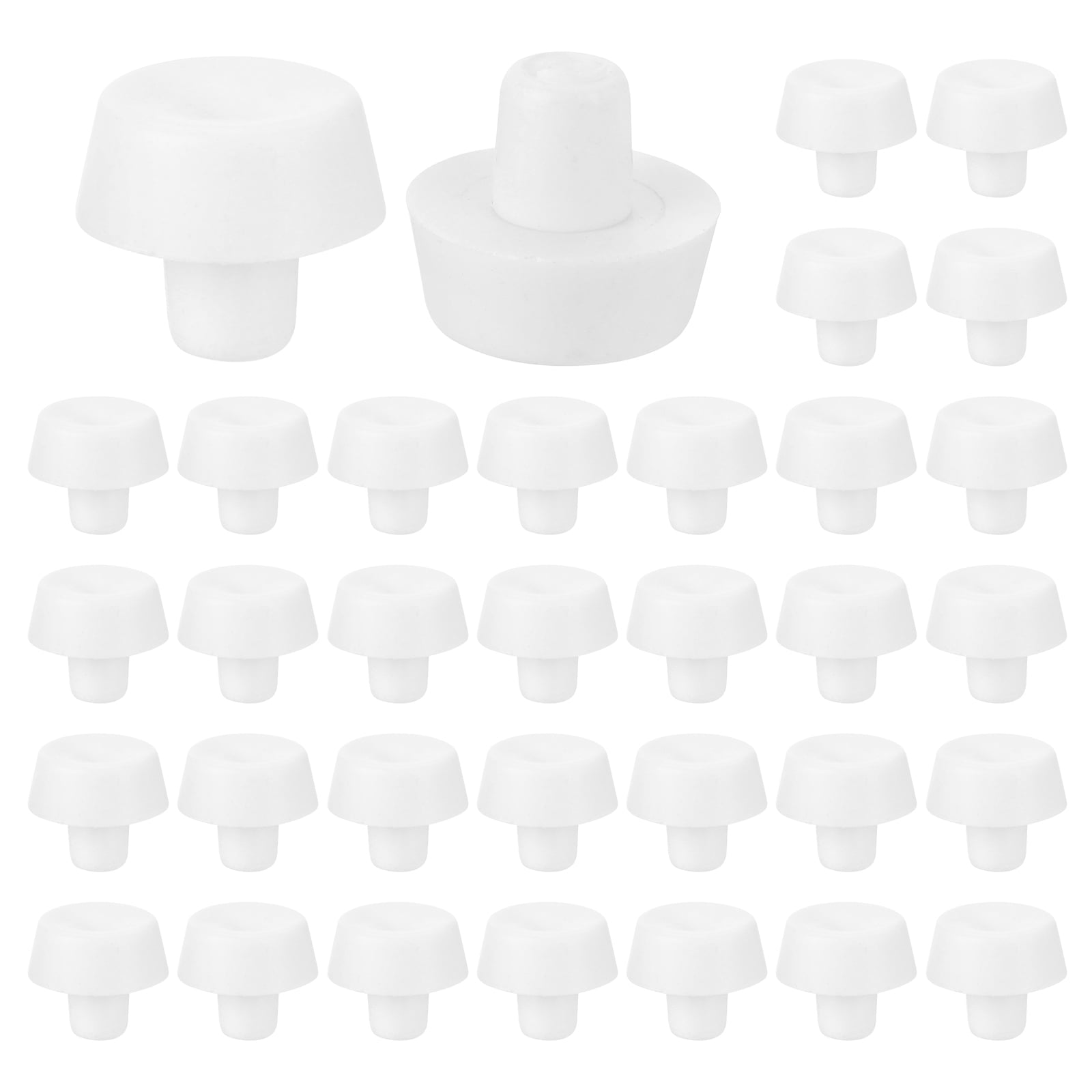 30 Pcs Rubber Stem Bumper Glides, Glass Top Table Bumpers with Stem ...