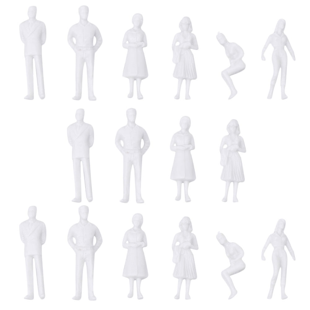 30 Pcs Sand Table White Villain Models Layout Figures Unpainted ...