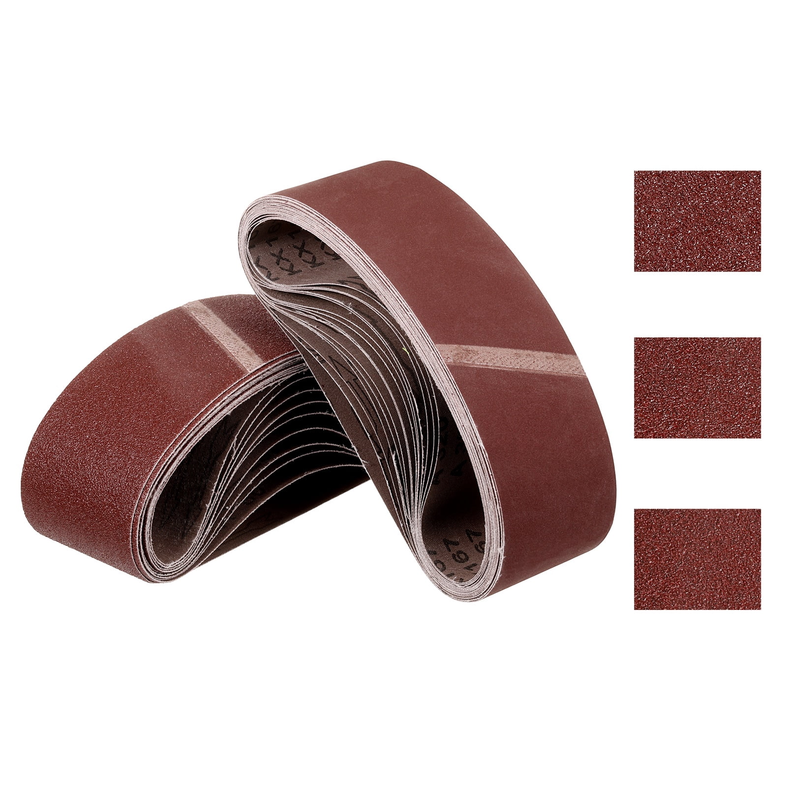 30 Pcs Sanding Belts 3 x 18 Inch 40/60/80 Grit Aluminum Oxide Abrasive ...