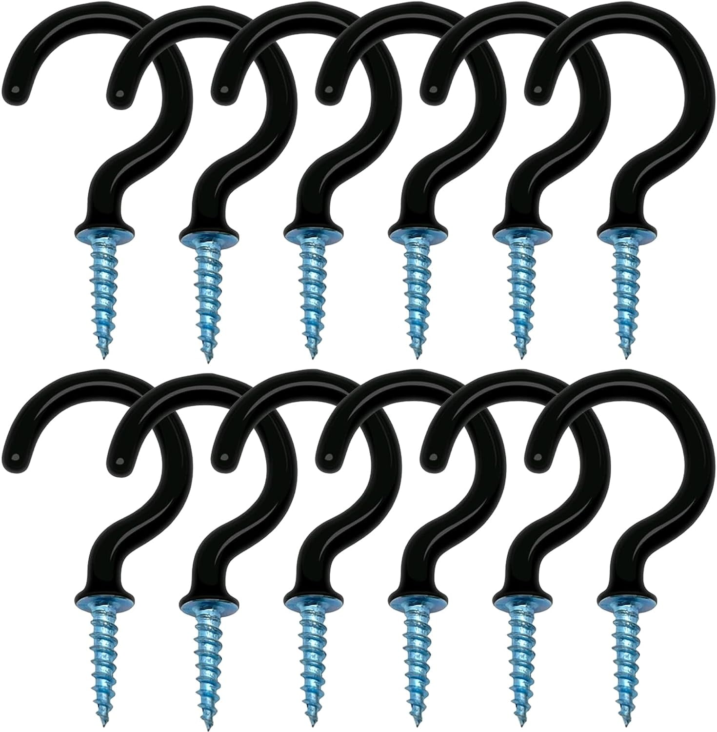 30 Pcs Screw in Hooks Large Ceiling Hooks Heavy Duty Cup Hooks for ...