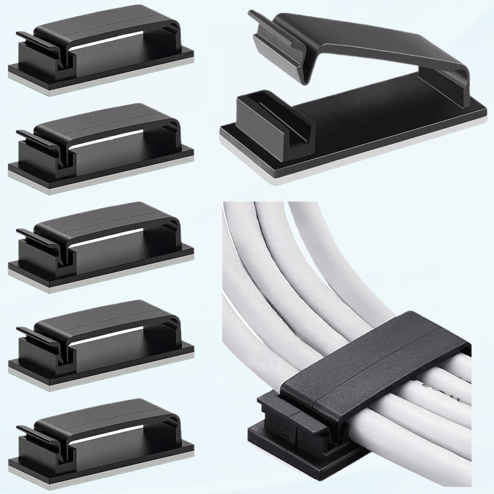 30 Pcs Self Adhesive Cable Clips, Cable Management Multipurpose Hooks ...