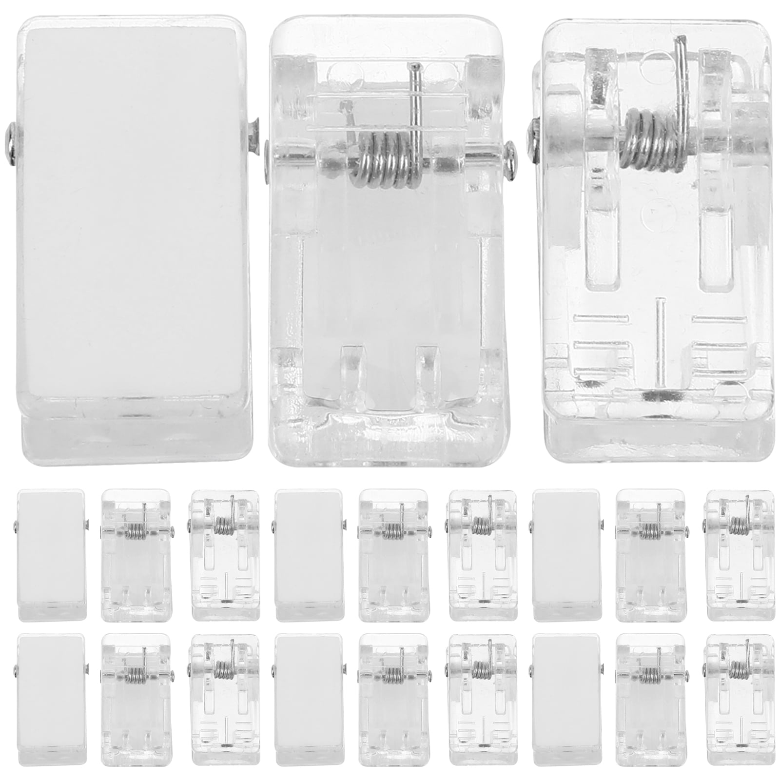 MERRYHAPY 30-Pack Clear Self-Adhesive Clips for Hanging Photos, Posters ...