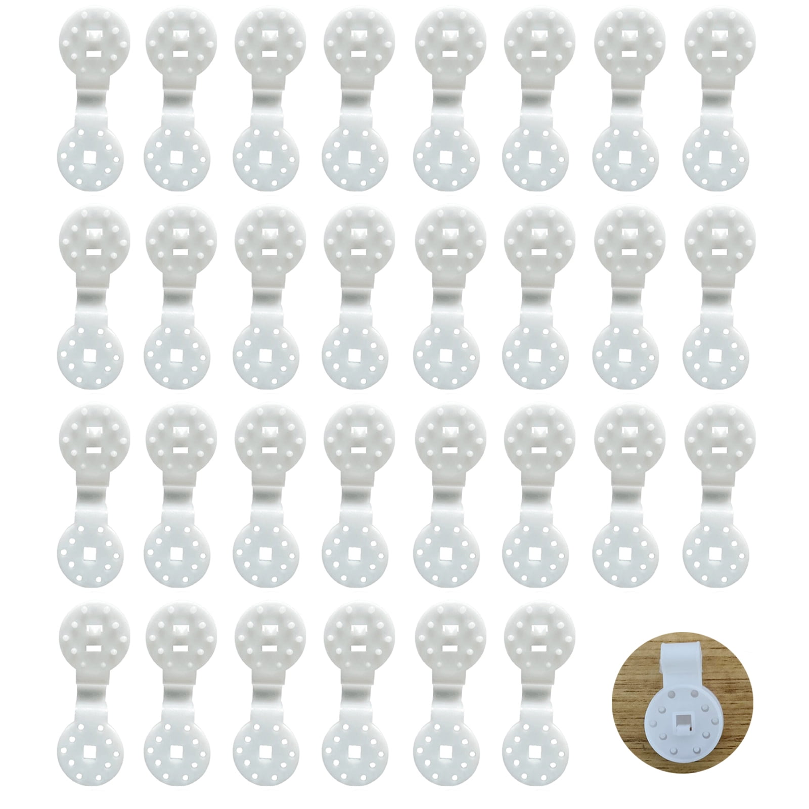 30 Pcs Shade Cloth Plastic Clips (Round),for Fence Fabric Tarp Clips ...