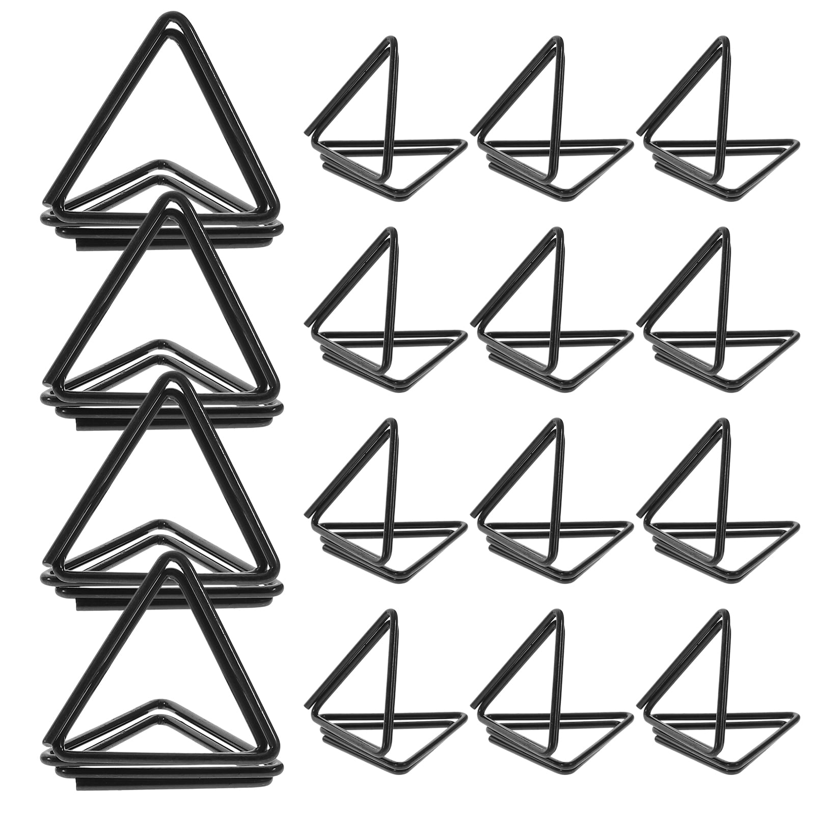 30 Pcs Shaped Paper Clips Paperclip Photo Holder Triangular Office ...