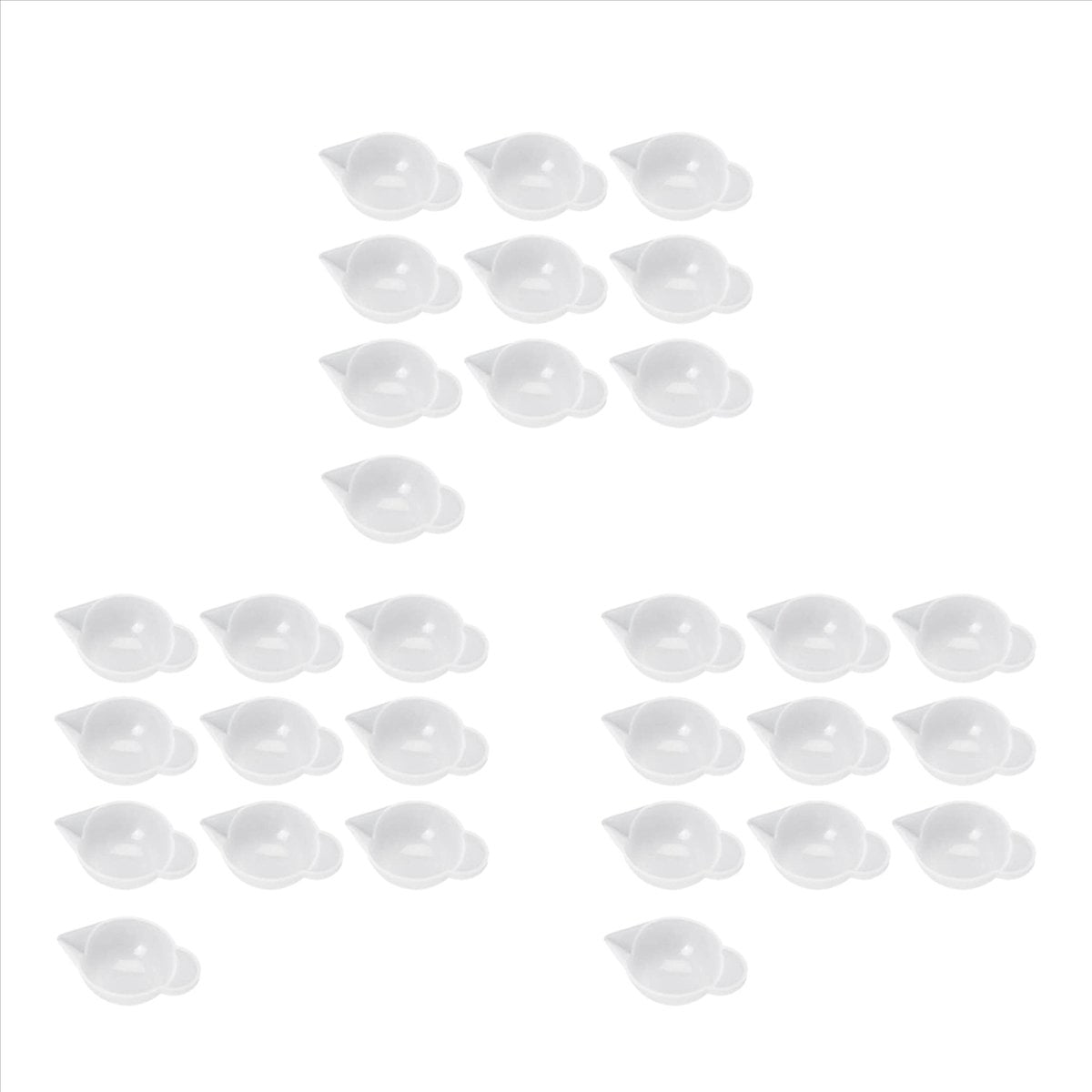 30 Pcs Silicone Mold Cup Dispenser, Mini Measuring Cup,Modulation Tools ...